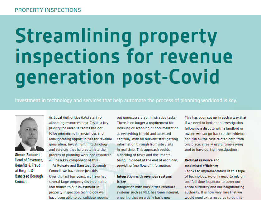 Streamlining property inspections for revenue generation post-Covid ...